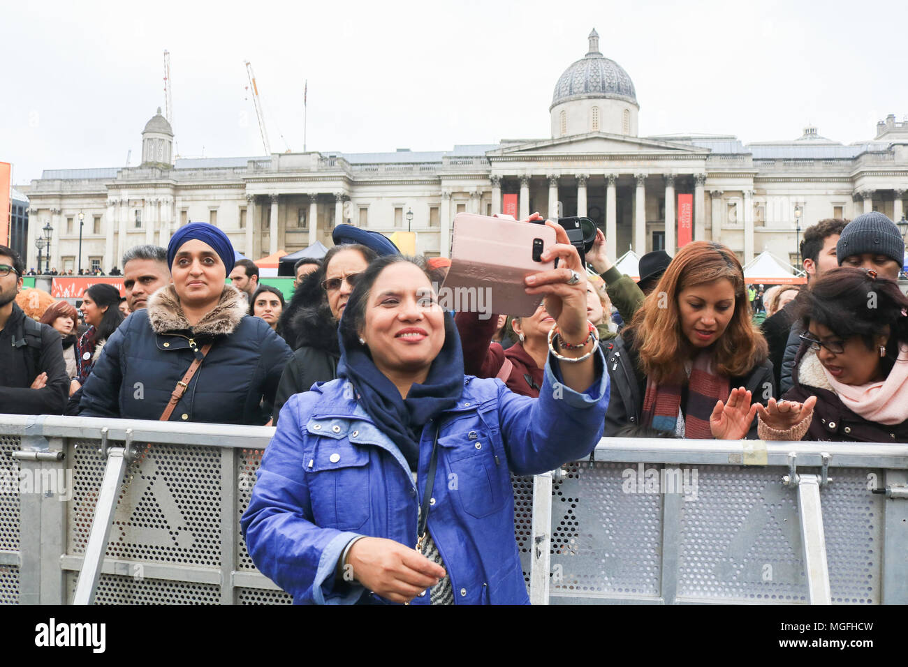 London UK. 28th April 2018. Members of the British Sikh and Punjabi ...