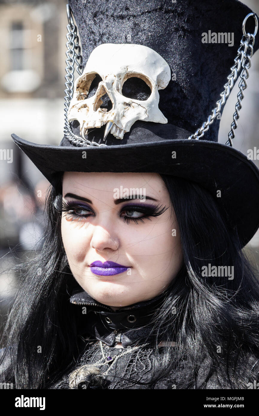 Whitby Goth weekend, Whitby, North Yorkshire, England. UK Stock Photo ...