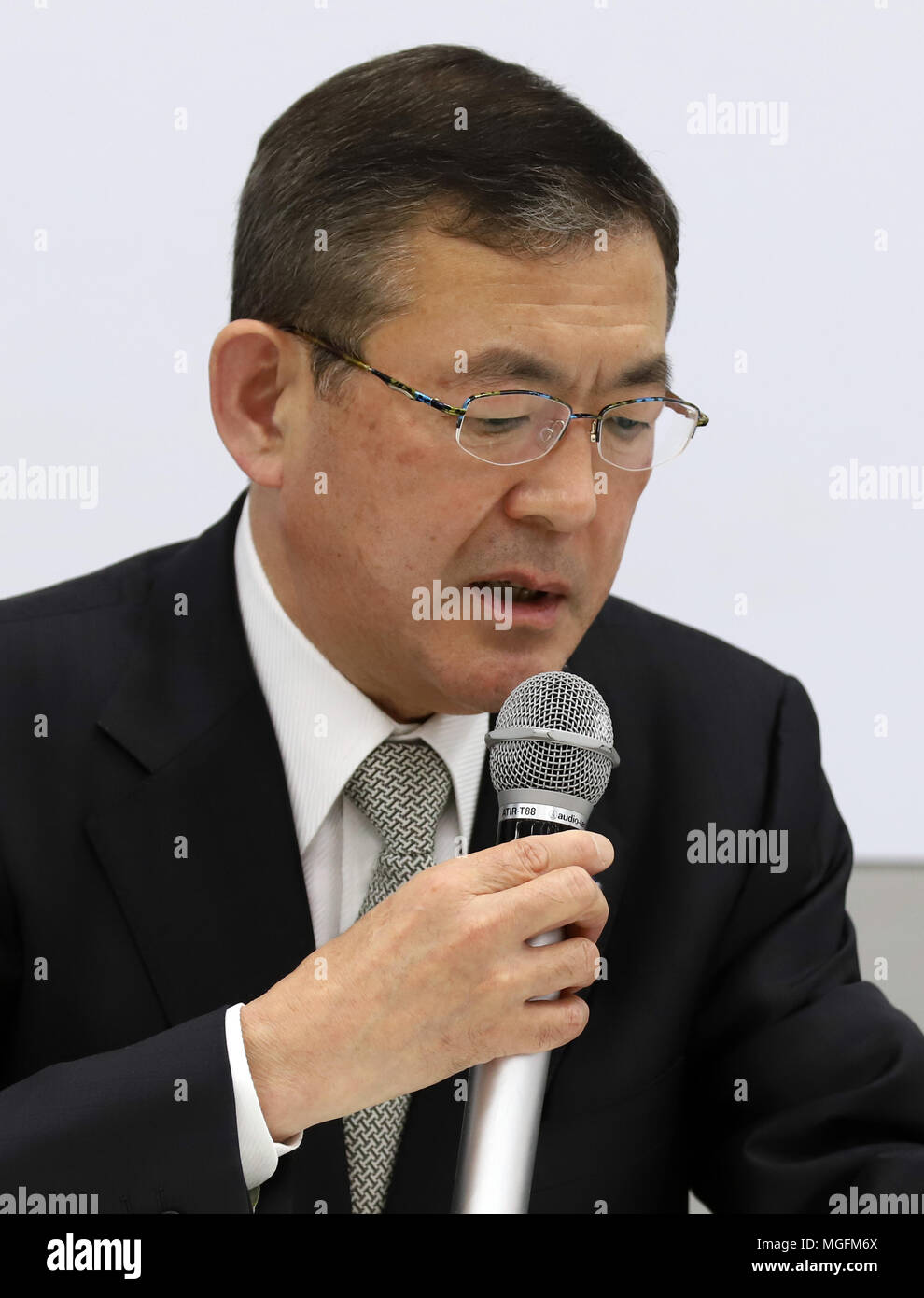 Tokyo, Japan. 27th Apr, 2018. Japan's automaker Subaru president ...