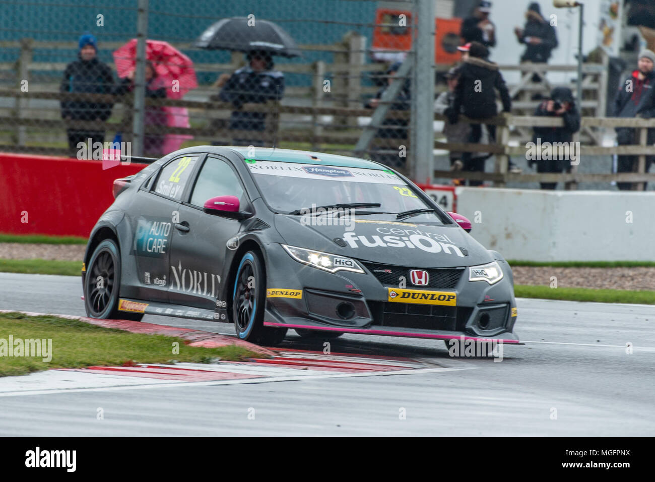 Donnington, UK. . 29th Apr, 2018. Chris Smiley in a BTC Norlin Racing ...
