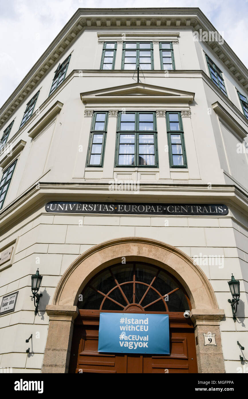 23 April 2018, Hungary, Budapest: The Central European University (CEU ...