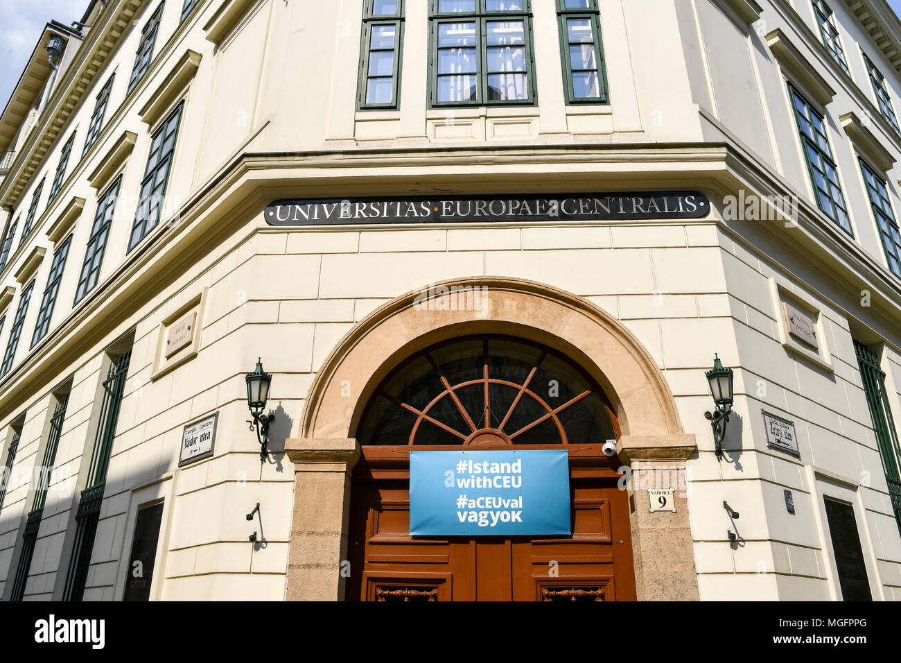 23 April 2018, Hungary, Budapest: The Central European University (CEU ...