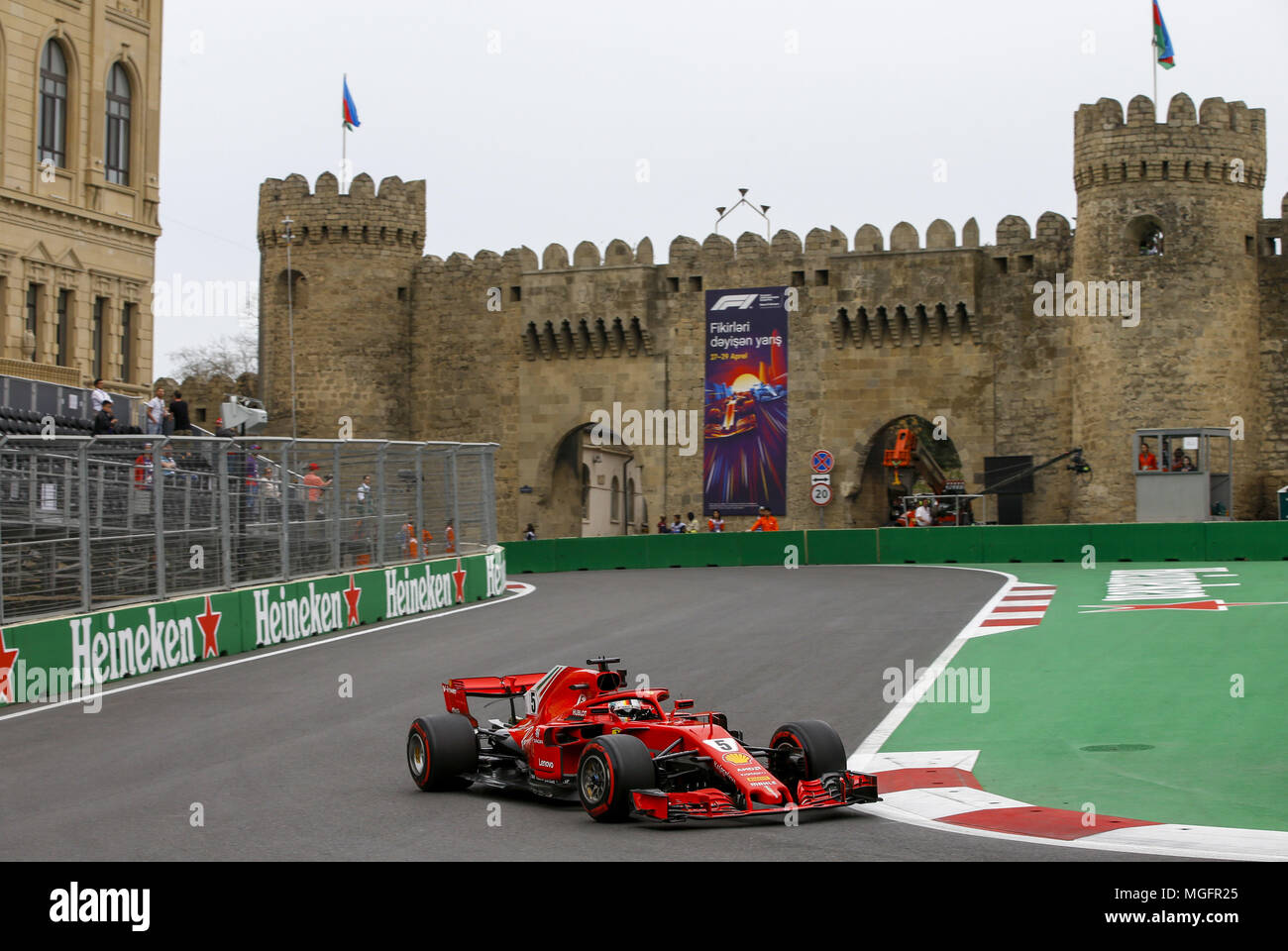Baku City Circuit, Baku, Azerbaijan. 28th Apr, 2018. F1 Grand prix ...