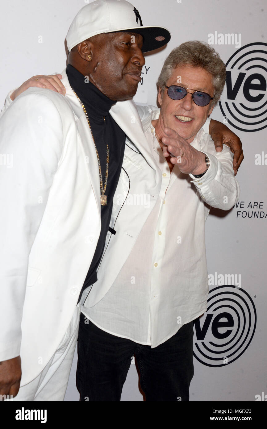New York, USA. 27 April 2018. Nile Rodgers, Roger Daltrey, Nancy Hunt ...