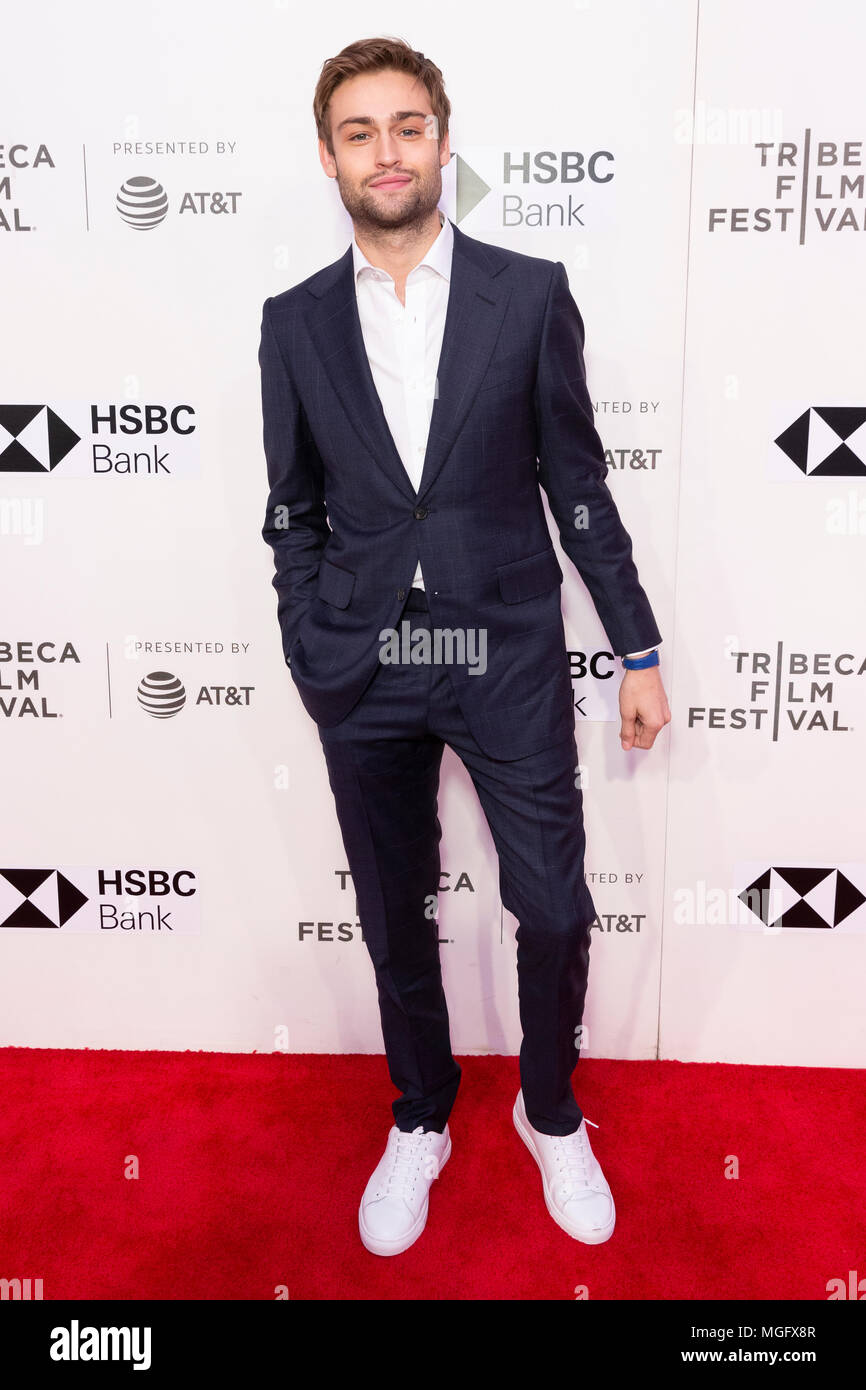New York, USA. 28 April 2018. Douglas Booth attends Tribeca Film ...