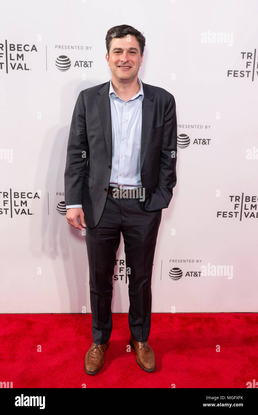 New York, USA. 28 April 2018. Mark Mazzetti attends closing night at Tribeca Film Festival ...