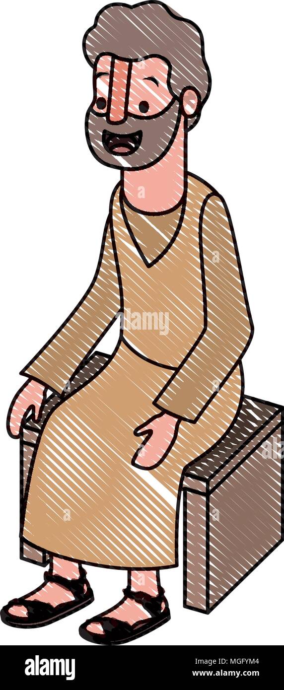 Jesus christ sitting Stock Vector Images - Alamy