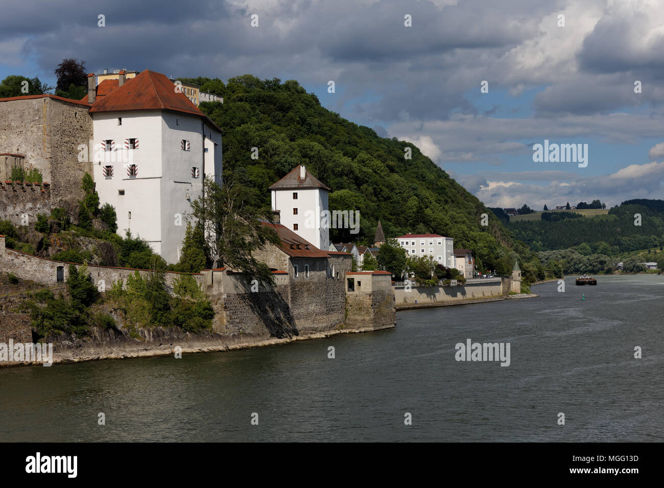 Passau - City of Three Rivers. Passau - Dreiflüssestadt Stock Photo - Alamy