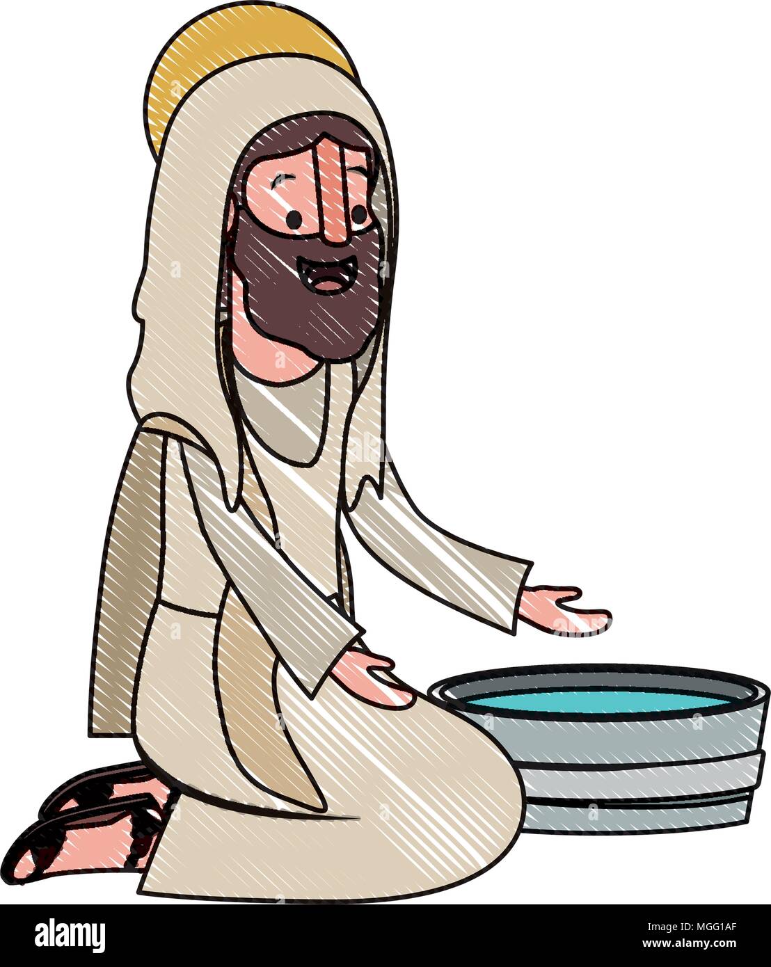 Jesus foot Stock Vector Images - Alamy