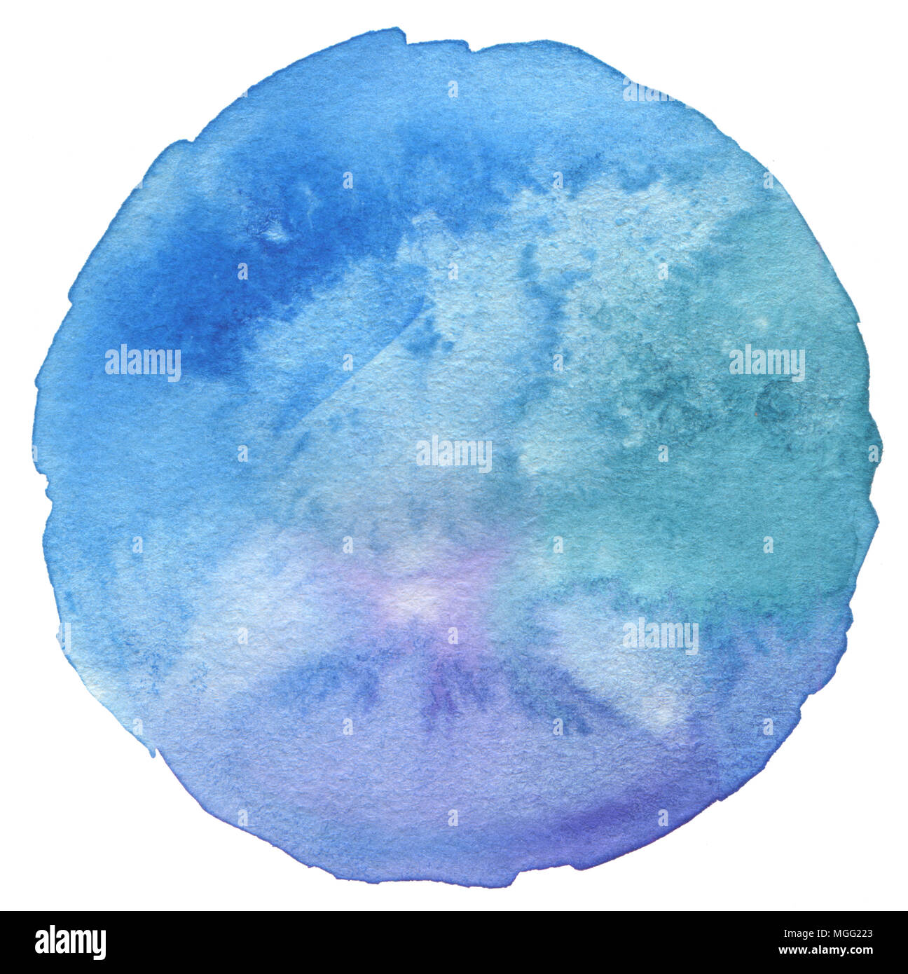 Circle watercolor painted background. Paper texture Stock Photo - Alamy