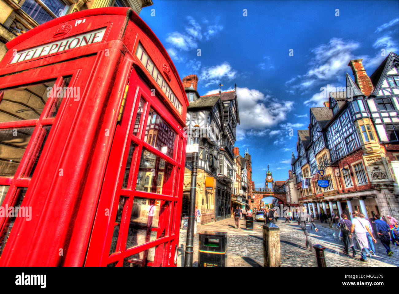 City centre phone box hi-res stock photography and images - Alamy