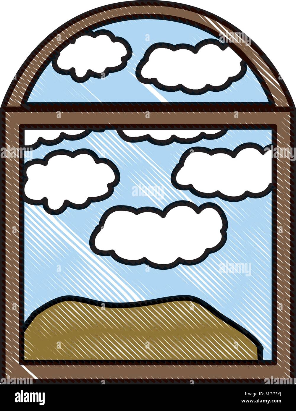 View through the wood Stock Vector Images - Alamy