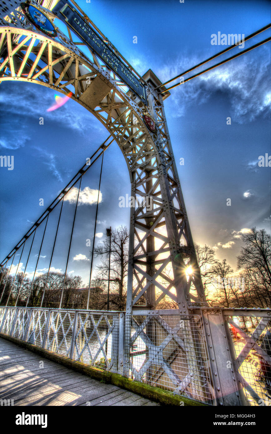 Queens park pedestrian bridge hi-res stock photography and images - Alamy
