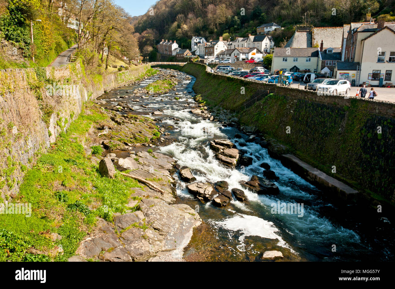 Lynmouth, Exmoor coast, Devon, England Stock Photo - Alamy