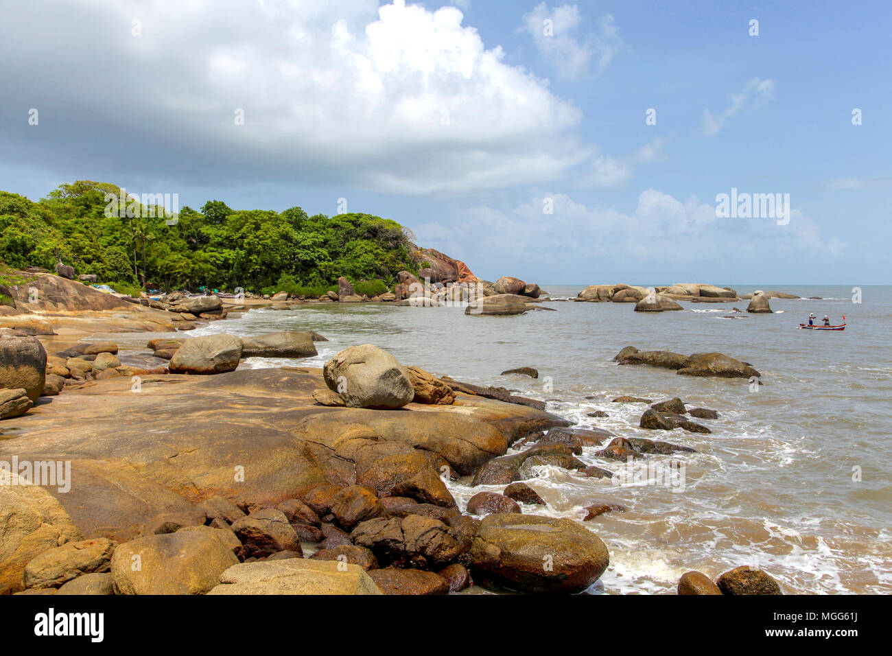 A view of the famous beach of Agonda beach in India Stock Photo - Alamy