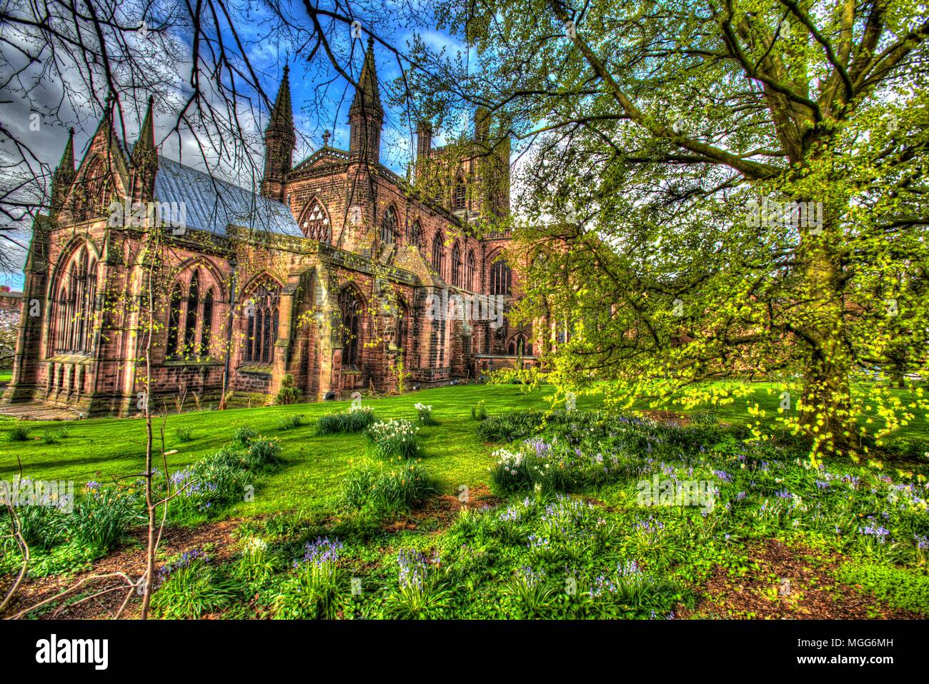 Monastic garden cathedral hi-res stock photography and images - Alamy