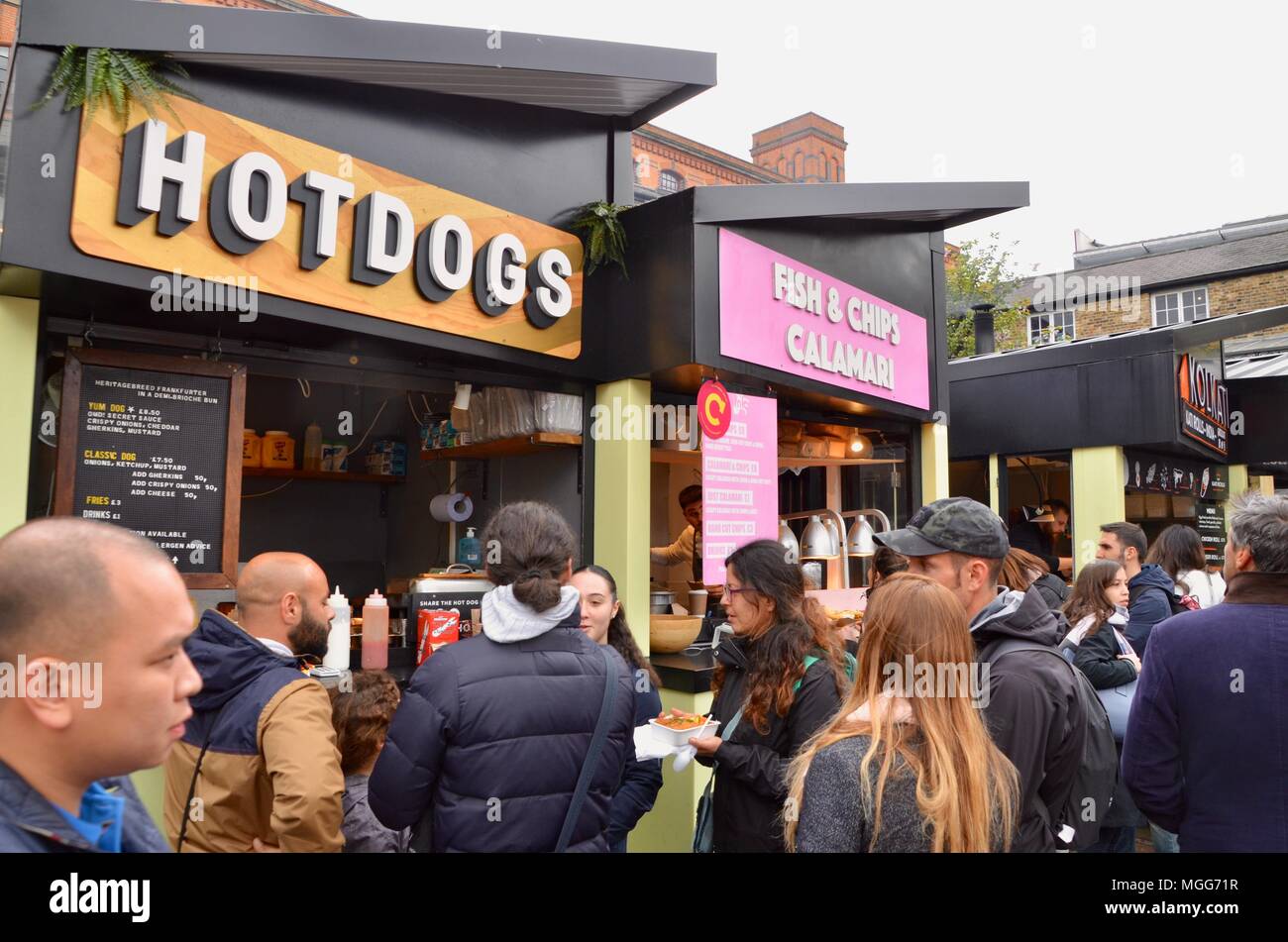 Food kerb street food market london hi-res stock photography and images ...