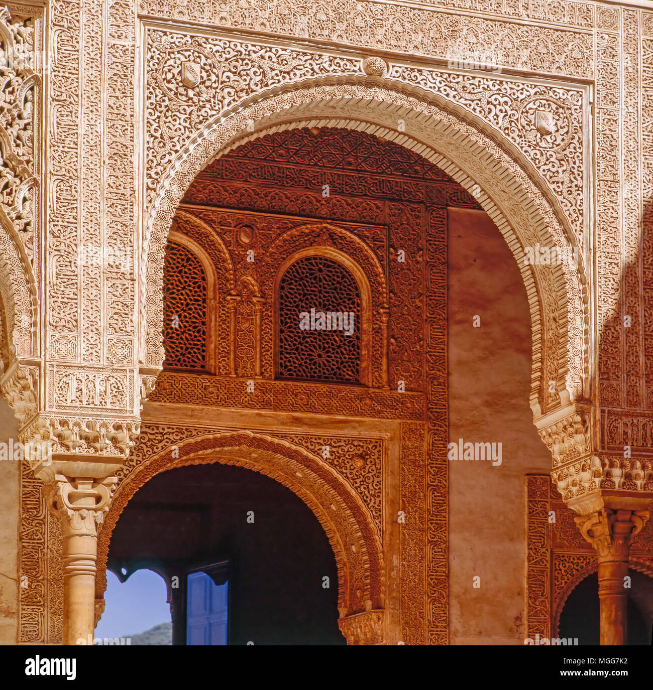 Architecture of Alhambra in Granada, Spain Stock Photo - Alamy