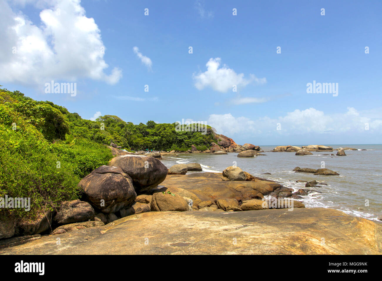 A view of the famous beach of Agonda beach in India Stock Photo - Alamy