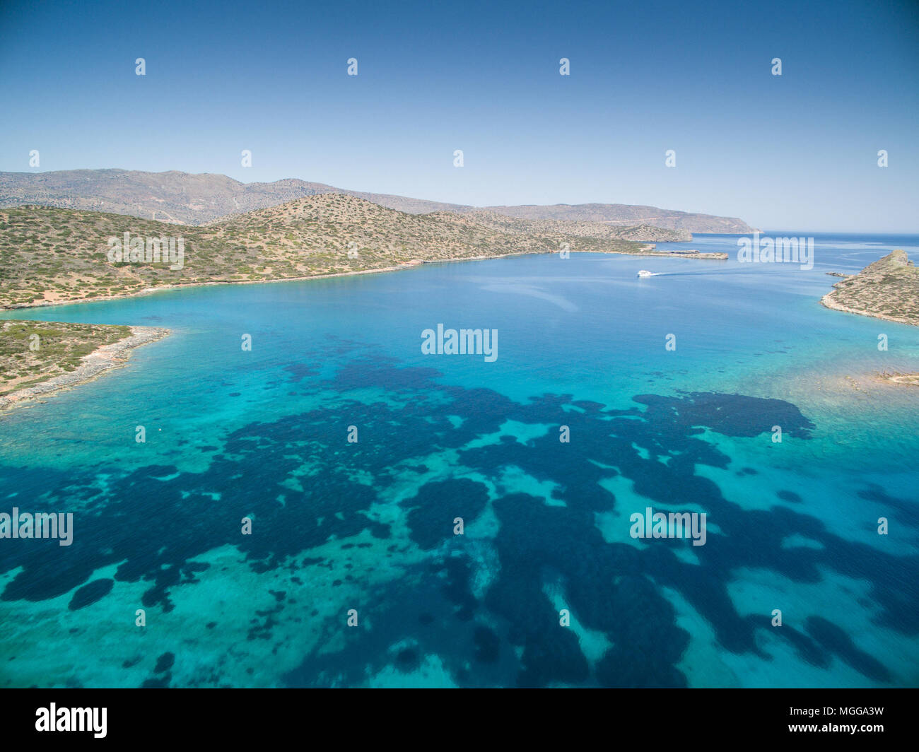 Aerial view of Kalydon Island, Crete Stock Photo - Alamy