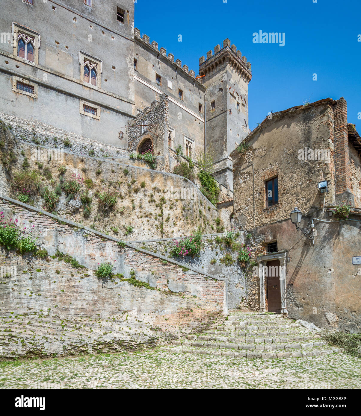 Scenic sight in Arsoli, rural village in Rome Province, Latium, central ...