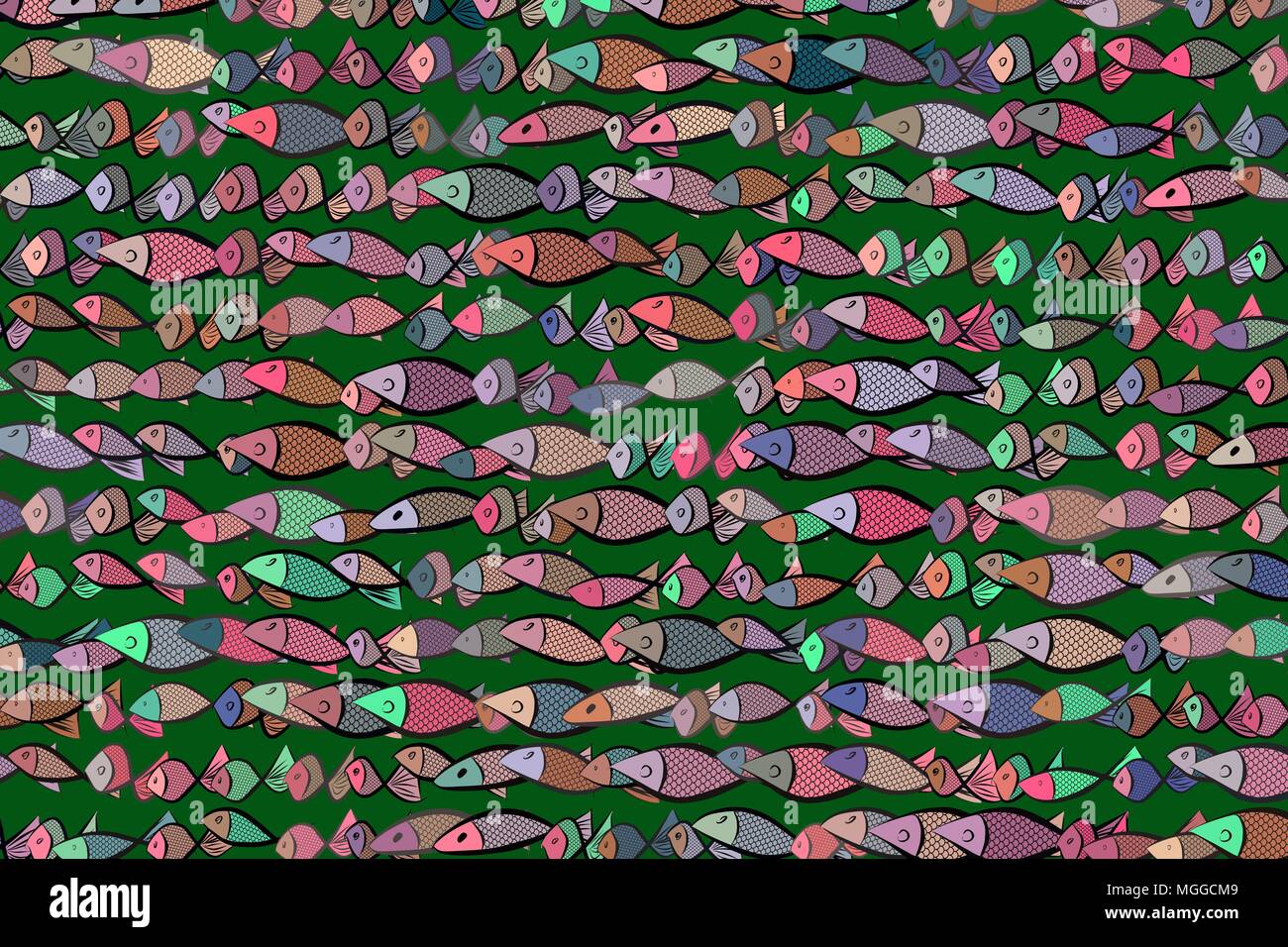 Illustrations of fish. Good for web page, wallpaper, graphic design ...