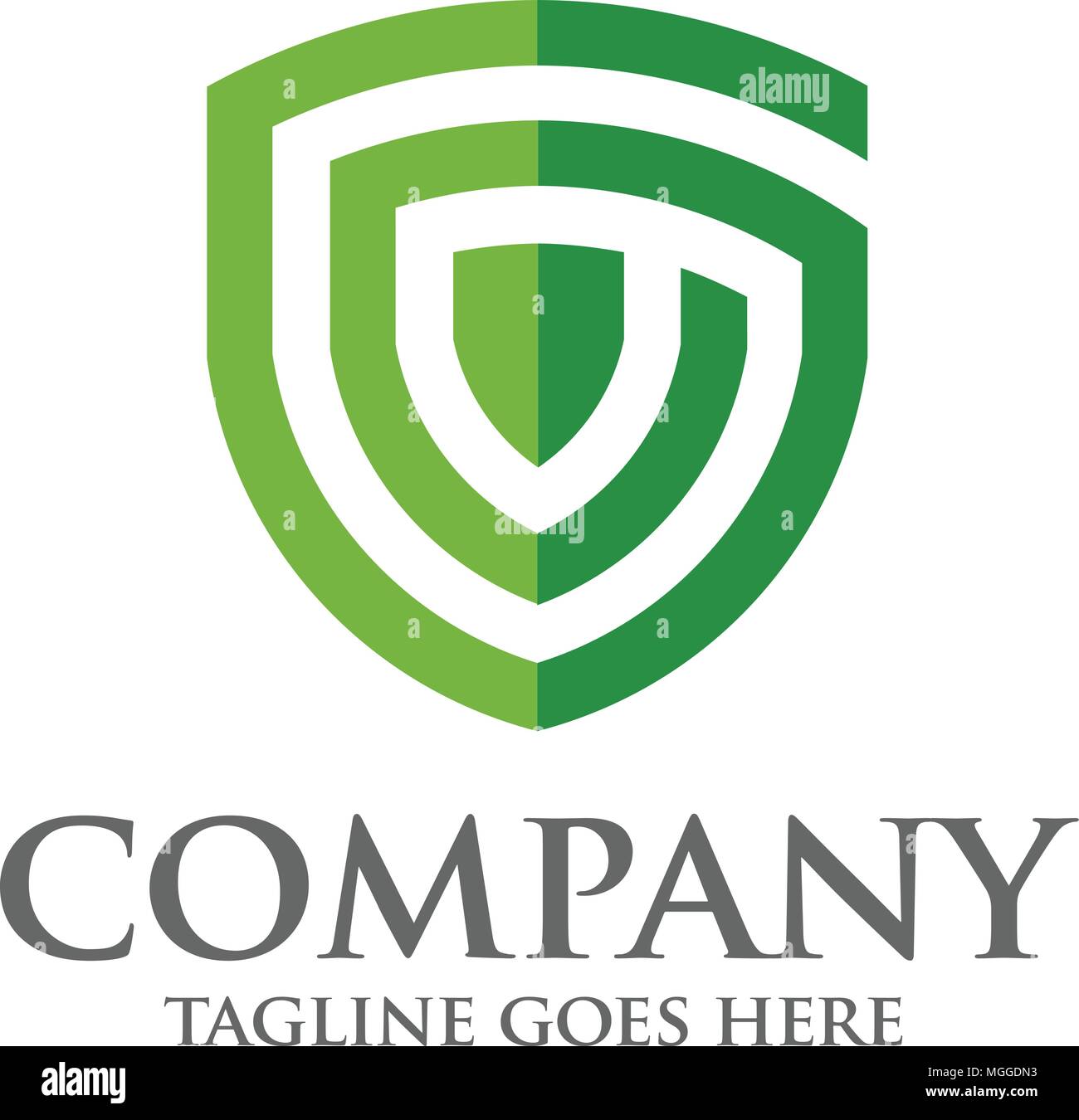 Shield logo abstract tech style logo, created shield with line elements ...