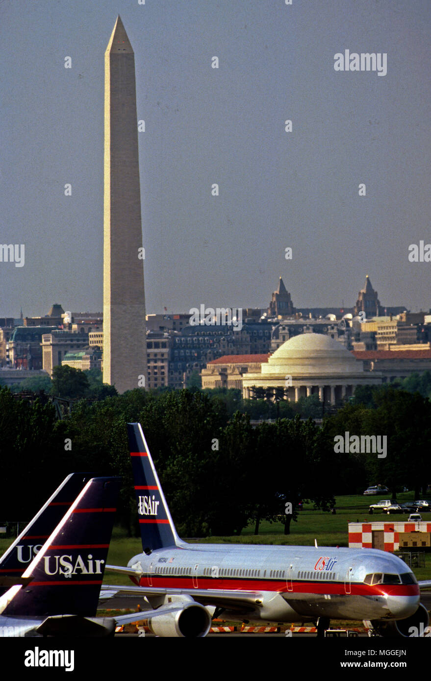 Washington, DC, USA, 1994 The Washington Monument as seen from Reagan ...