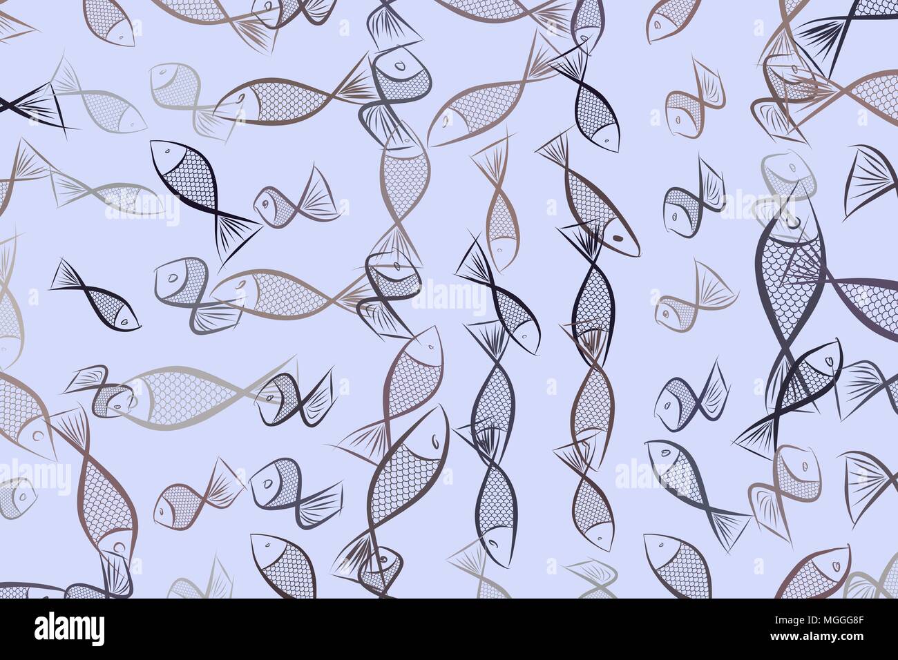 Illustrations of fish. Good for web page, wallpaper, graphic design ...