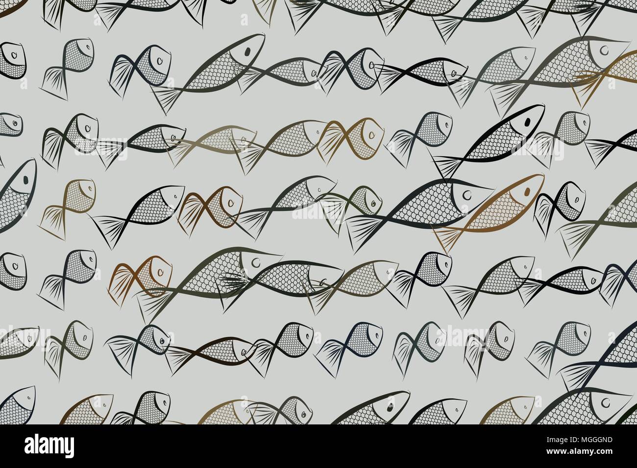 Illustrations of fish. Good for web page, wallpaper, graphic design ...