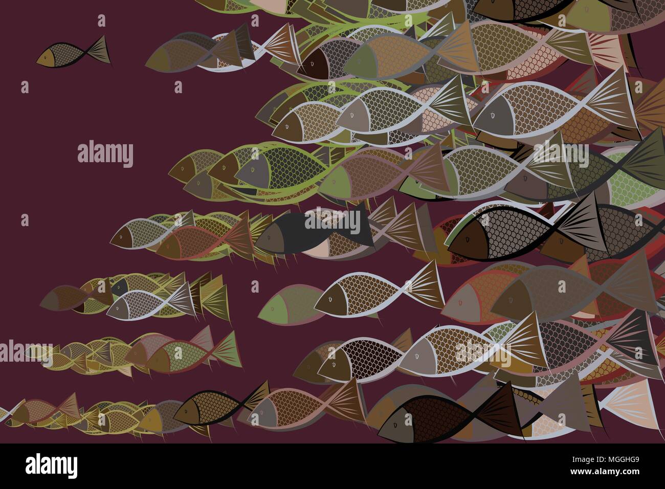 Illustrations of fish. Good for web page, wallpaper, graphic design ...