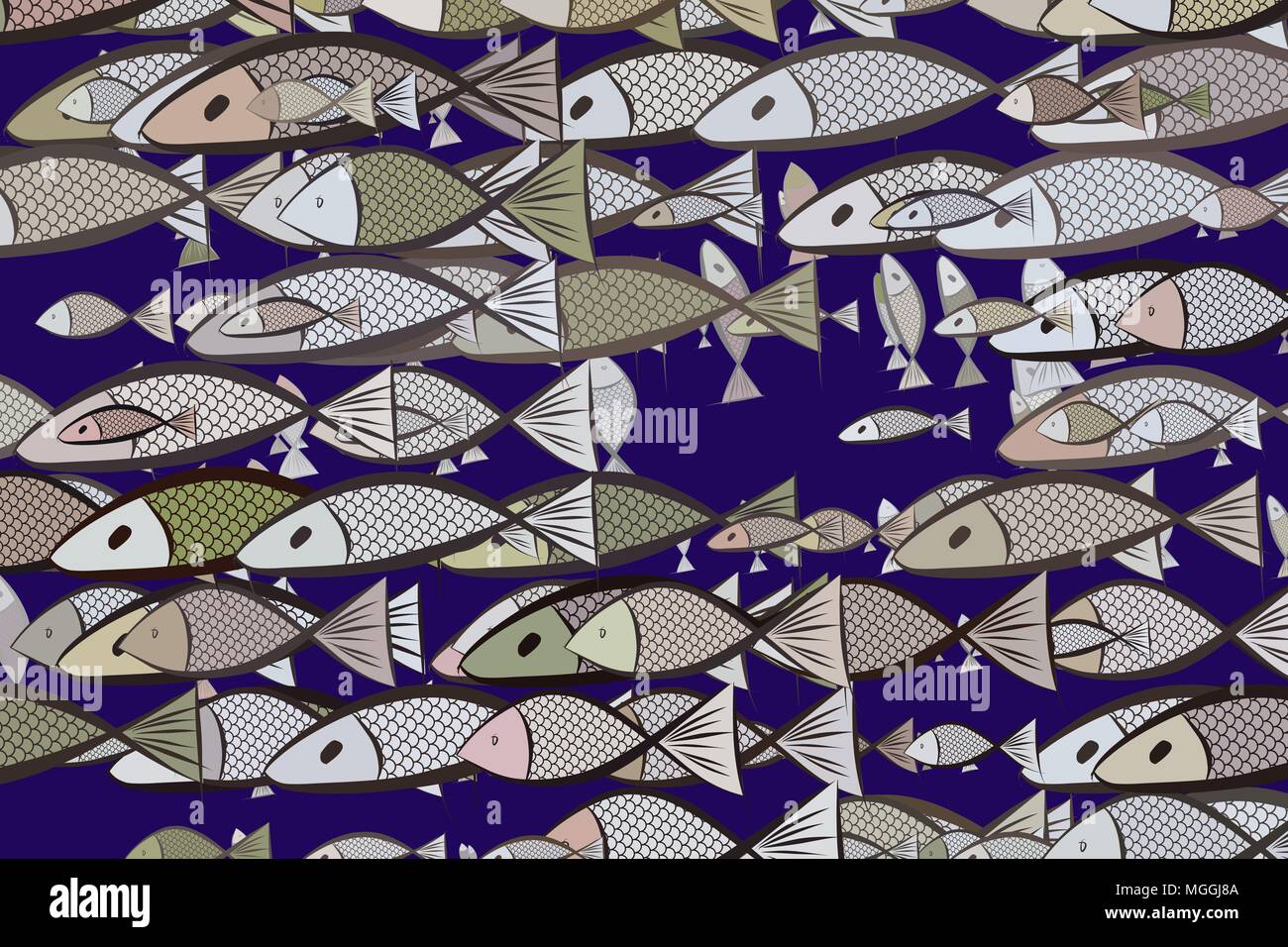 Illustrations of fish. Good for web page, wallpaper, graphic design ...