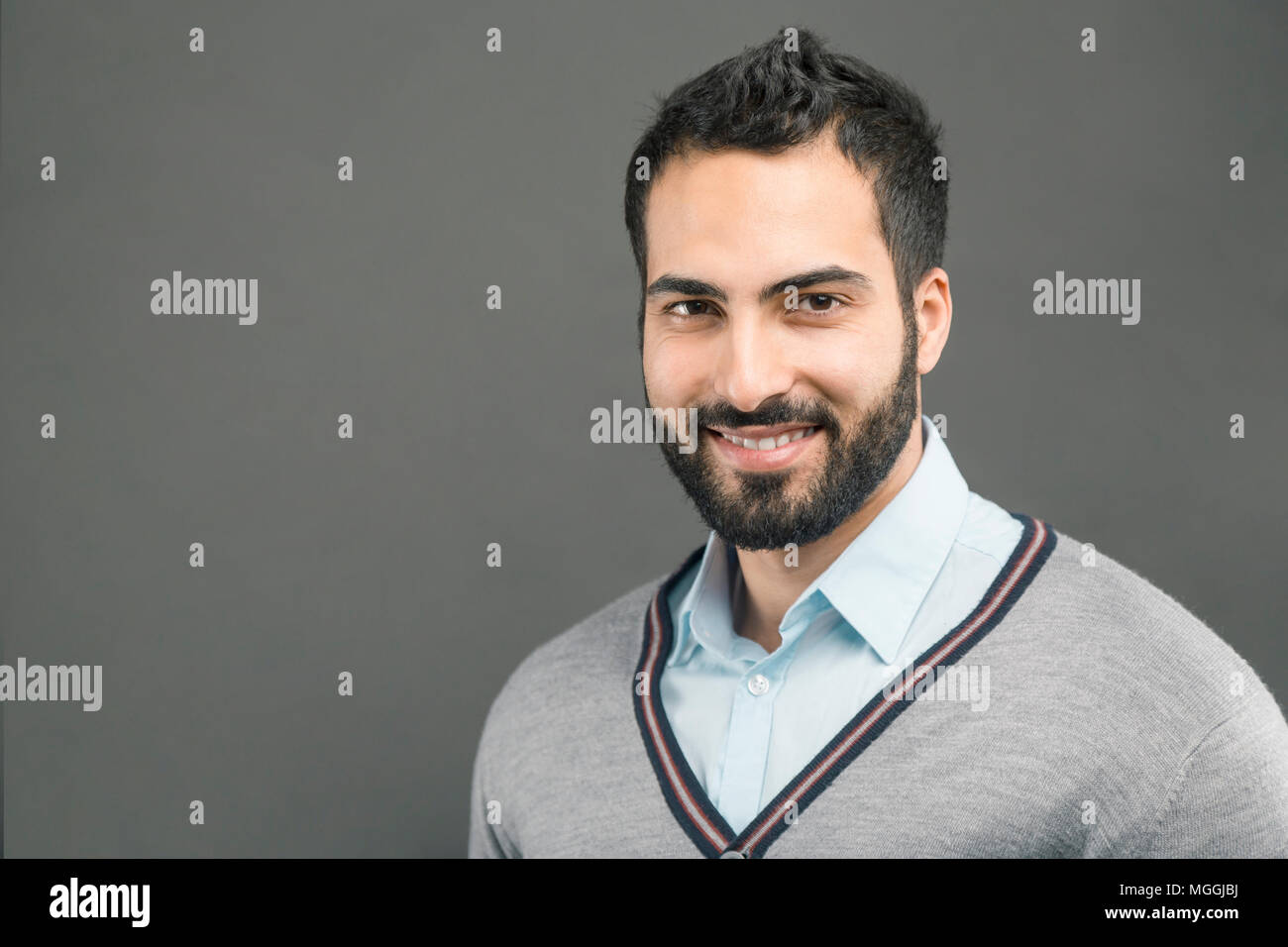 Portrait of Bearded Man Stock Photo - Alamy