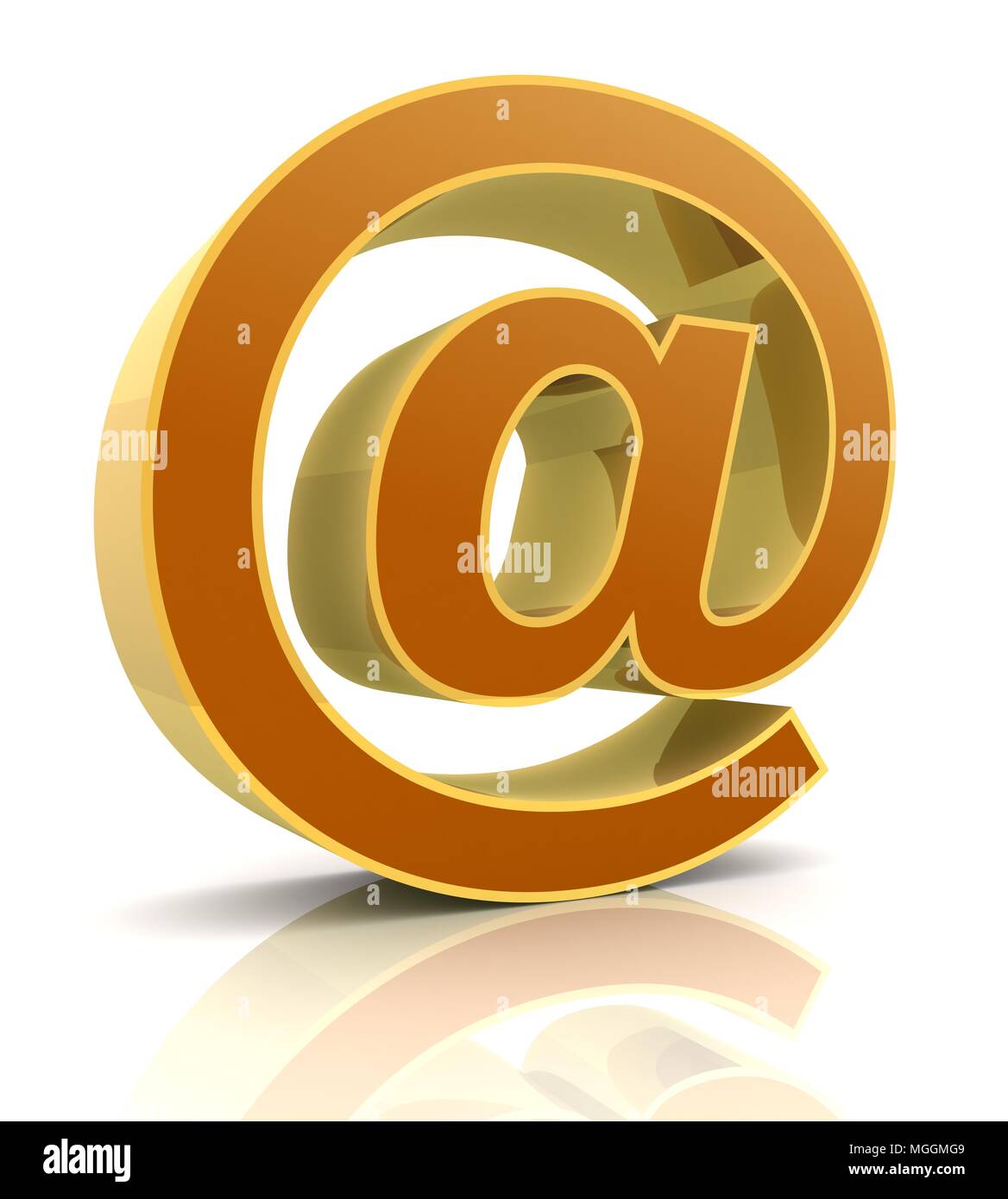 e mail sign 3d concept illustration isolated on white background Stock ...