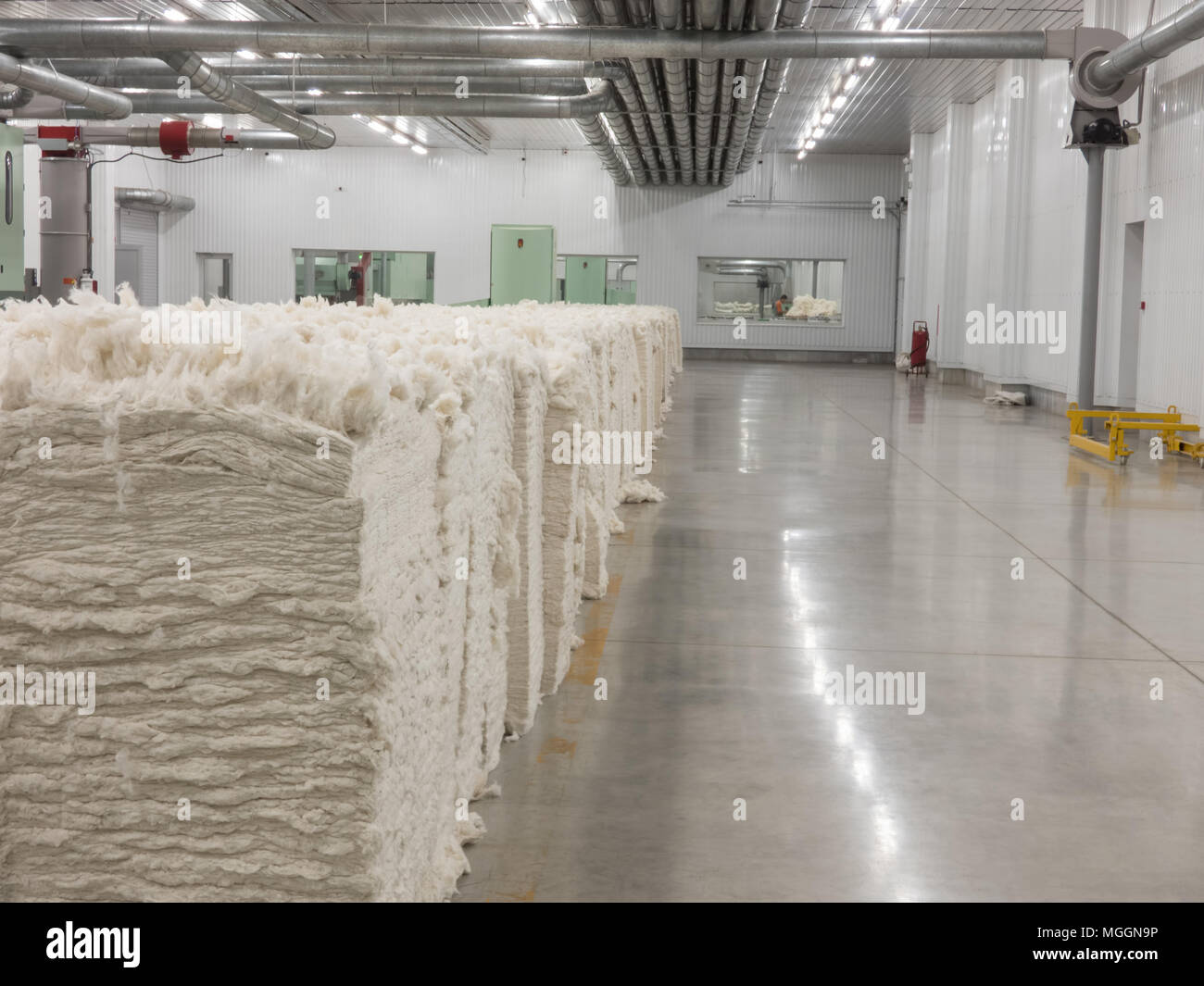 carding machine in spinning workshop. equipment and technologies at the ...