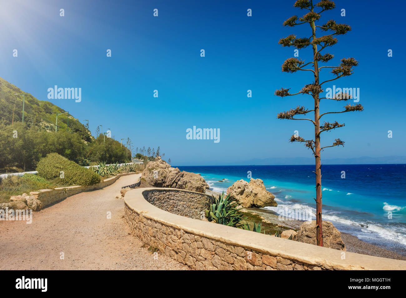Rhodos island at aegean sea hi-res stock photography and images - Alamy