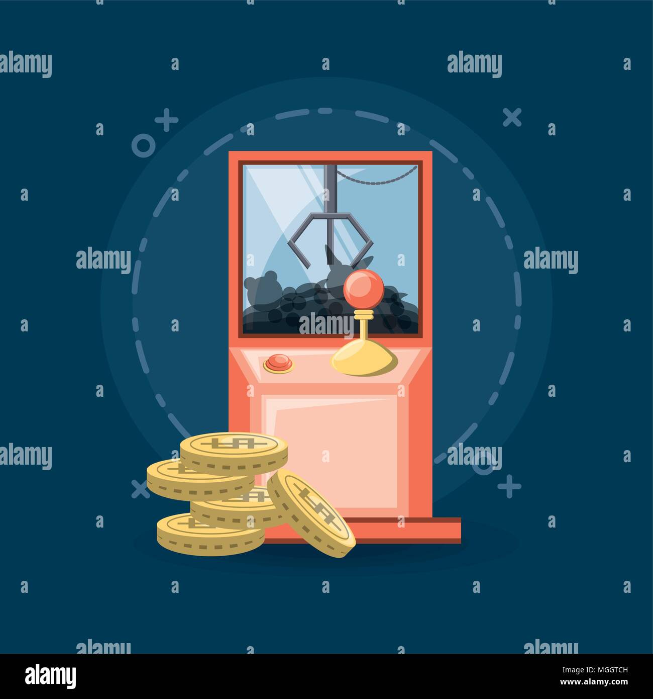 Claw machine arcade Stock Vector Images - Alamy