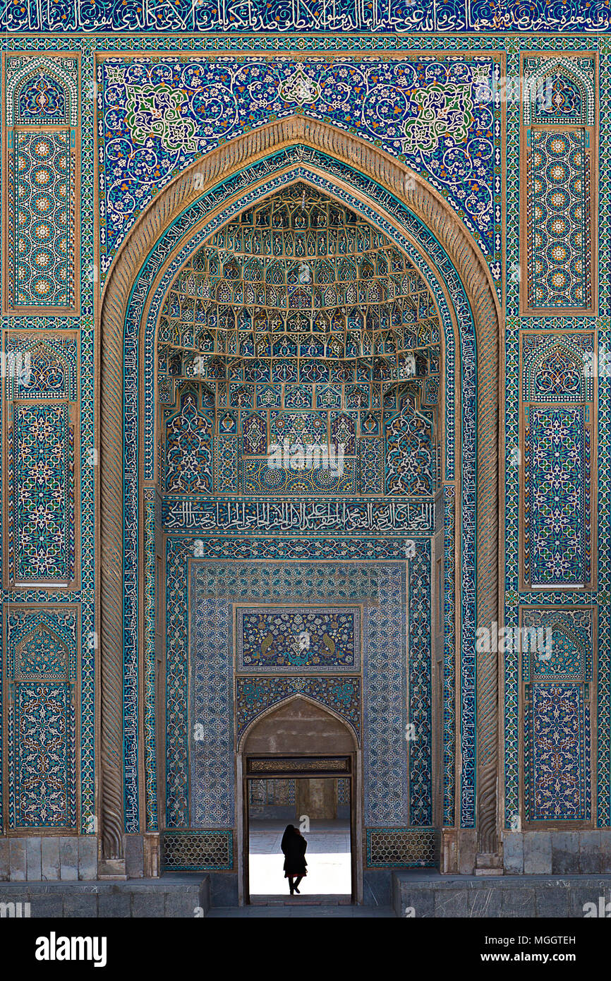 Friday mosque known also as Jameh mosque in Kerman, Iran Stock Photo ...
