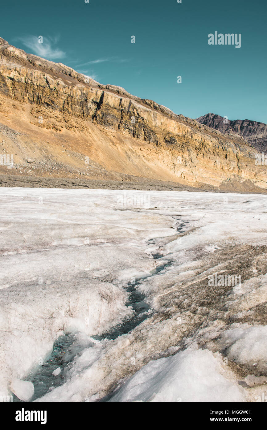 Athabasca Glacier in the Columbia Icefield, Alberta Canada Stock Photo ...