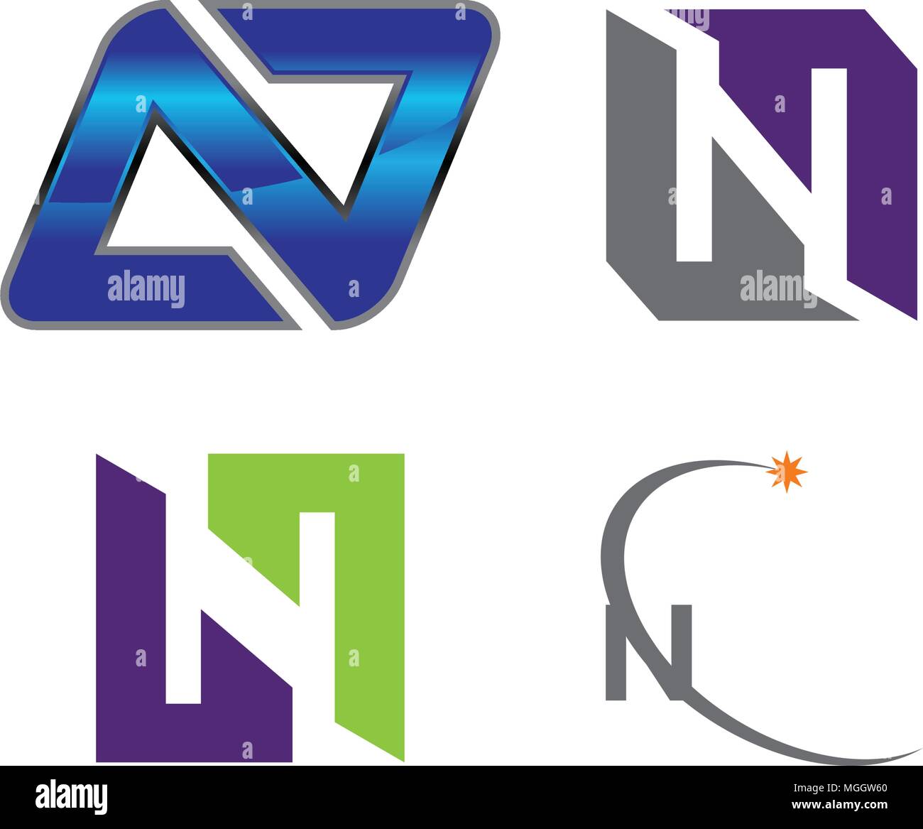 Logotype Modern Template Set Stock Vector Image & Art - Alamy