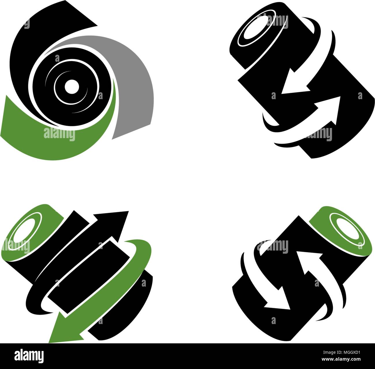 Fabric roll linear icon Cut Out Stock Images & Pictures - Alamy