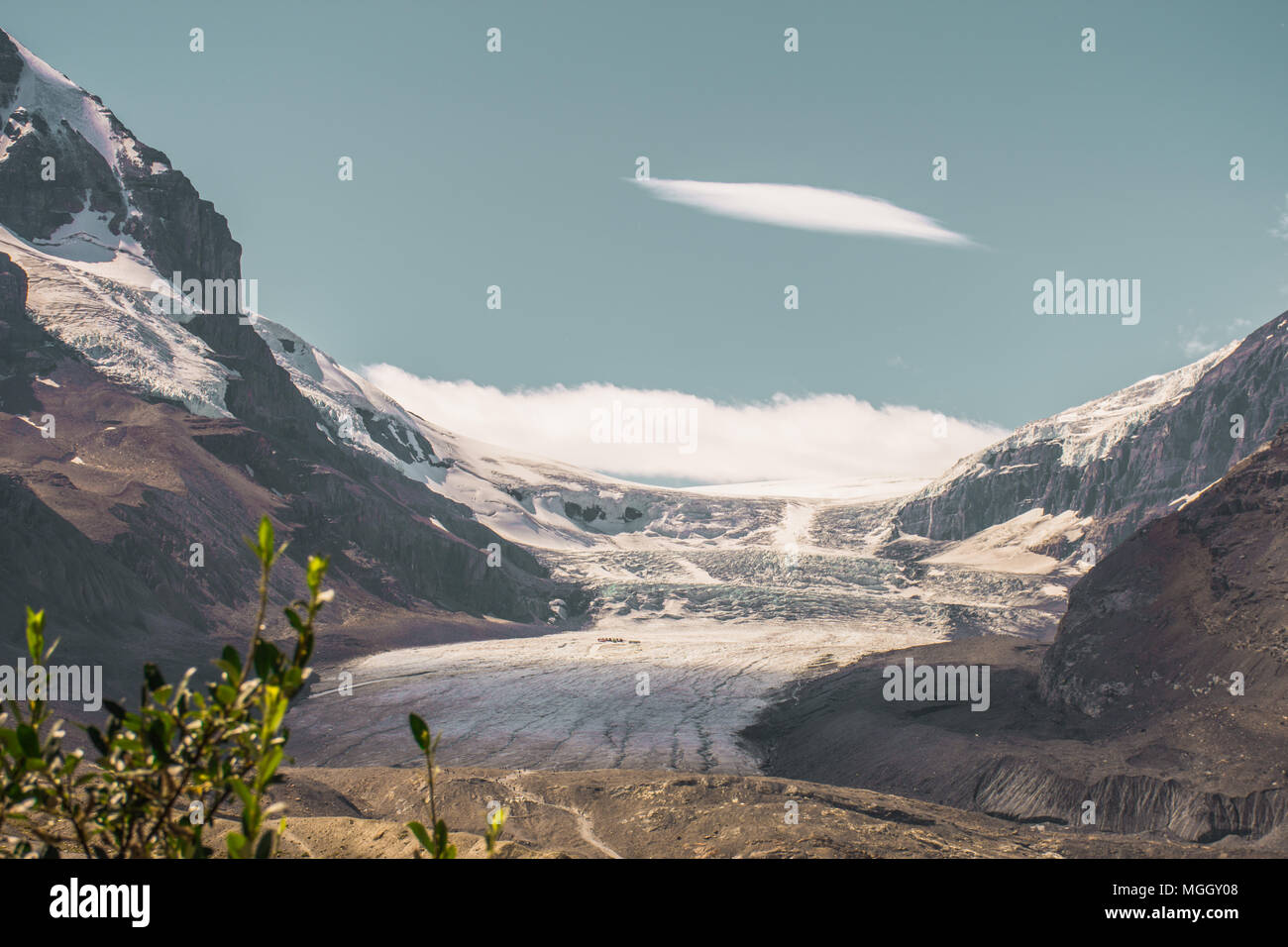 Athabasca Glacier in the Columbia Icefield, Alberta Canada Stock Photo ...