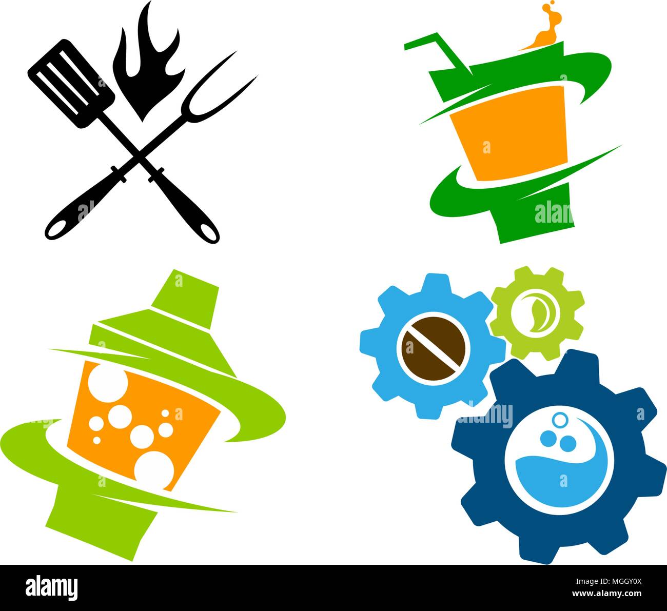 Restaurant Vector Template Set Stock Vector Image & Art - Alamy