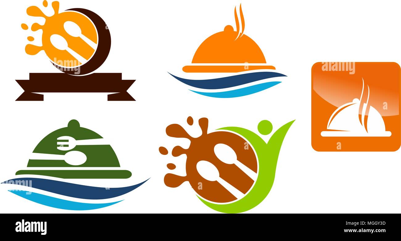 Health Restaurant Cafe and Bar Set Stock Vector Image & Art - Alamy