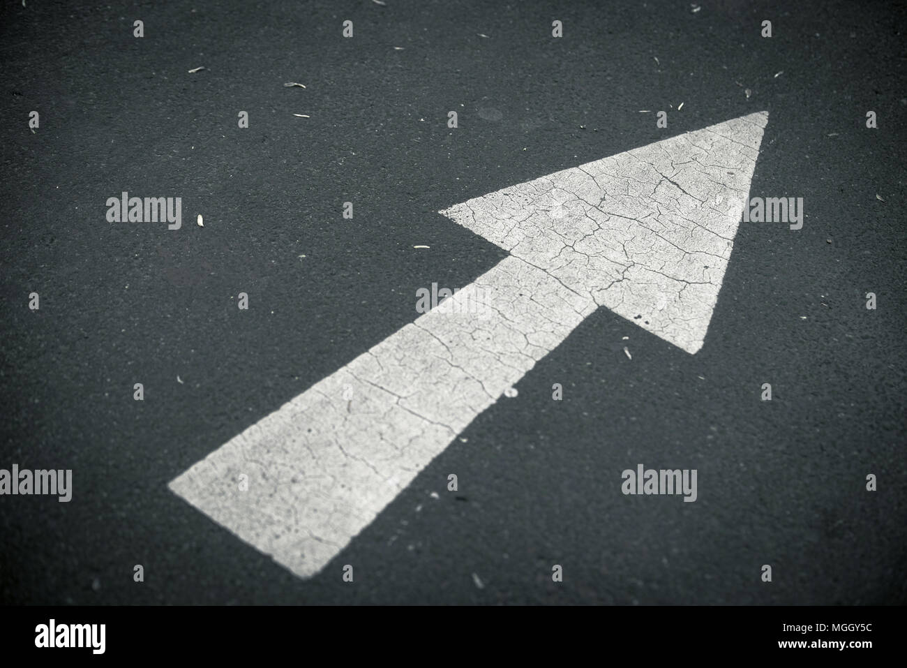 Traffic sign arrow pointing right hi-res stock photography and images ...