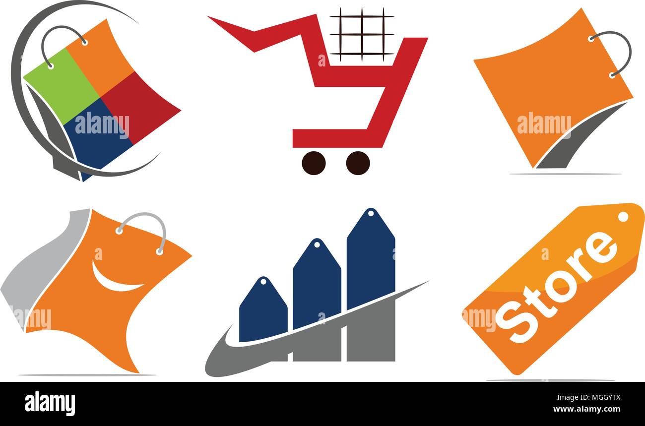 Online Shopping Template Set Stock Vector Image & Art - Alamy