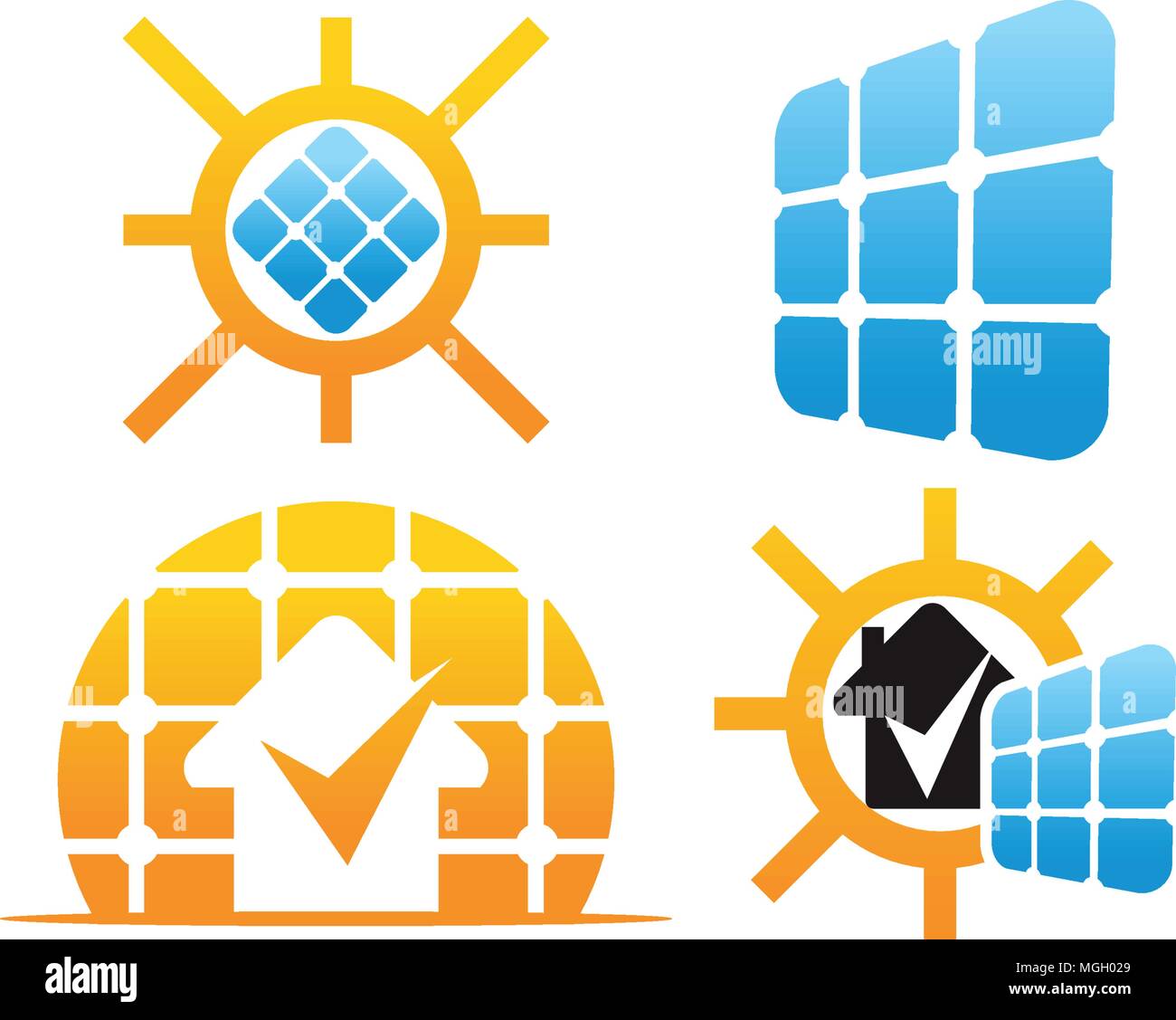Power Home Solar Cell Set Stock Vector Image & Art - Alamy