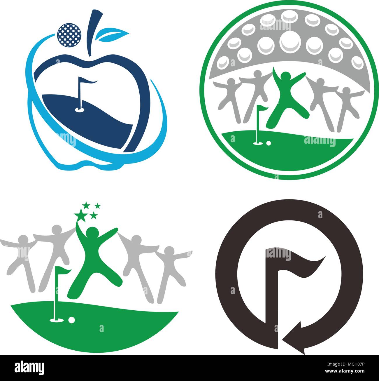 Best Course Golf Template Set Stock Vector Image & Art - Alamy