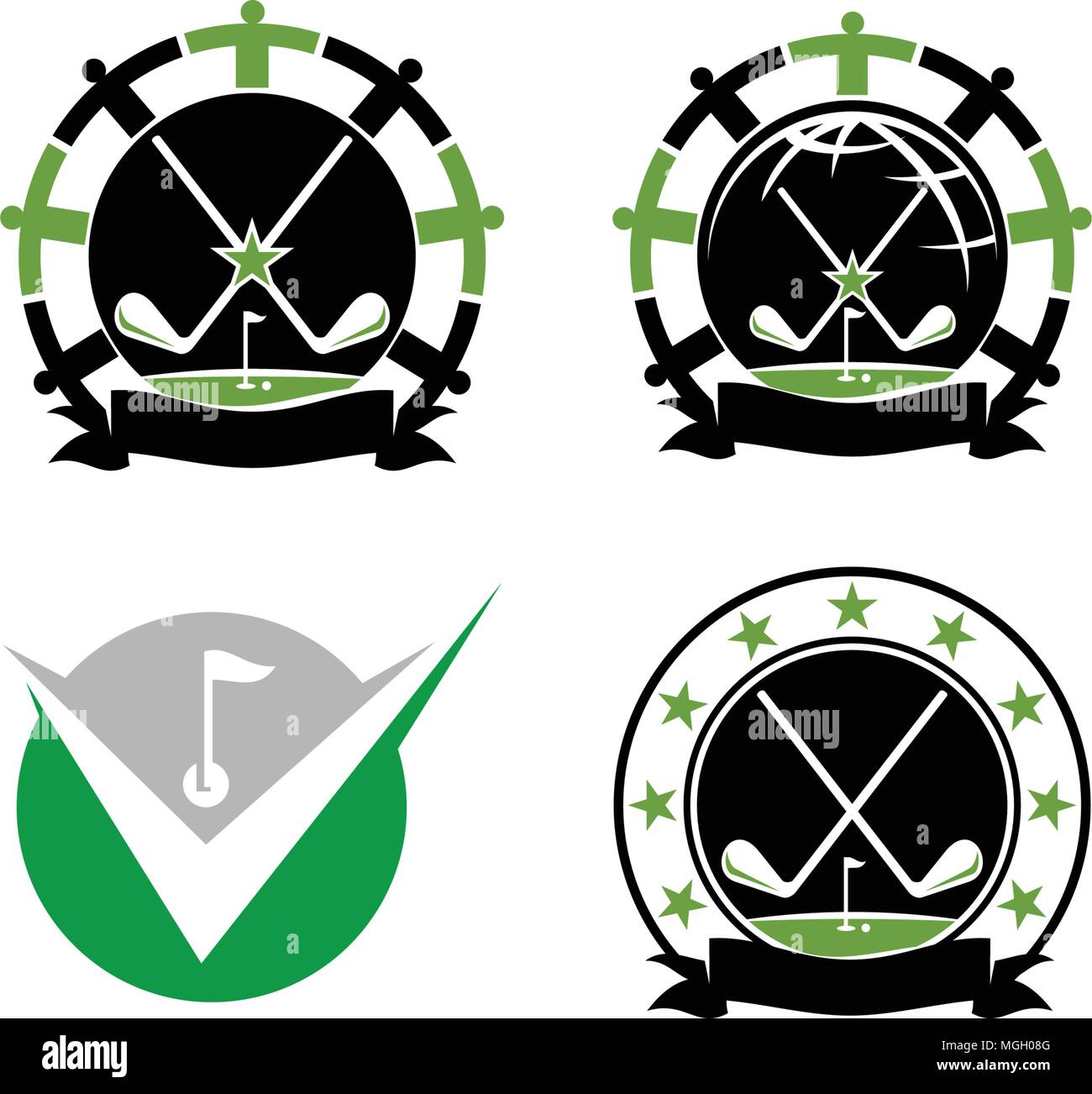 Best Course Golf Template Set Stock Vector Image & Art - Alamy