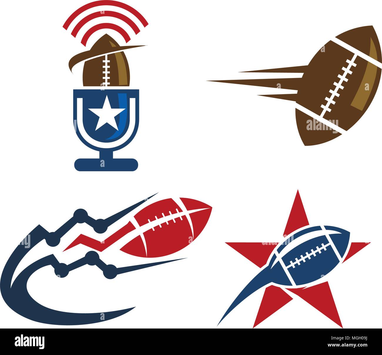 Rugby Emblem Template Set Stock Vector Image & Art - Alamy